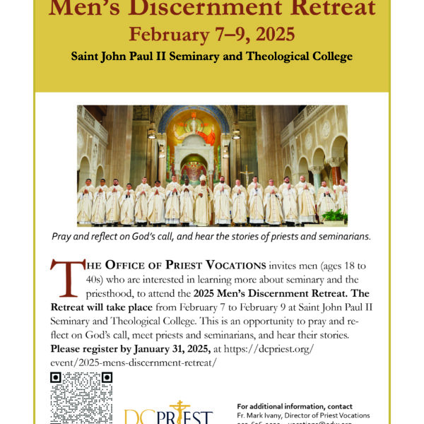 2025 Men's Discernment Retreat - DC Priest